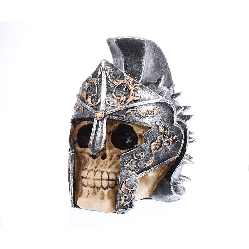 HeyMamba Human Skull Armor Warrior Skull Statues S... – Vicedeal