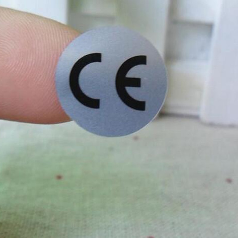 500pcs 10MM DIAMETER CE stickers matte silver adhe... – Grandado