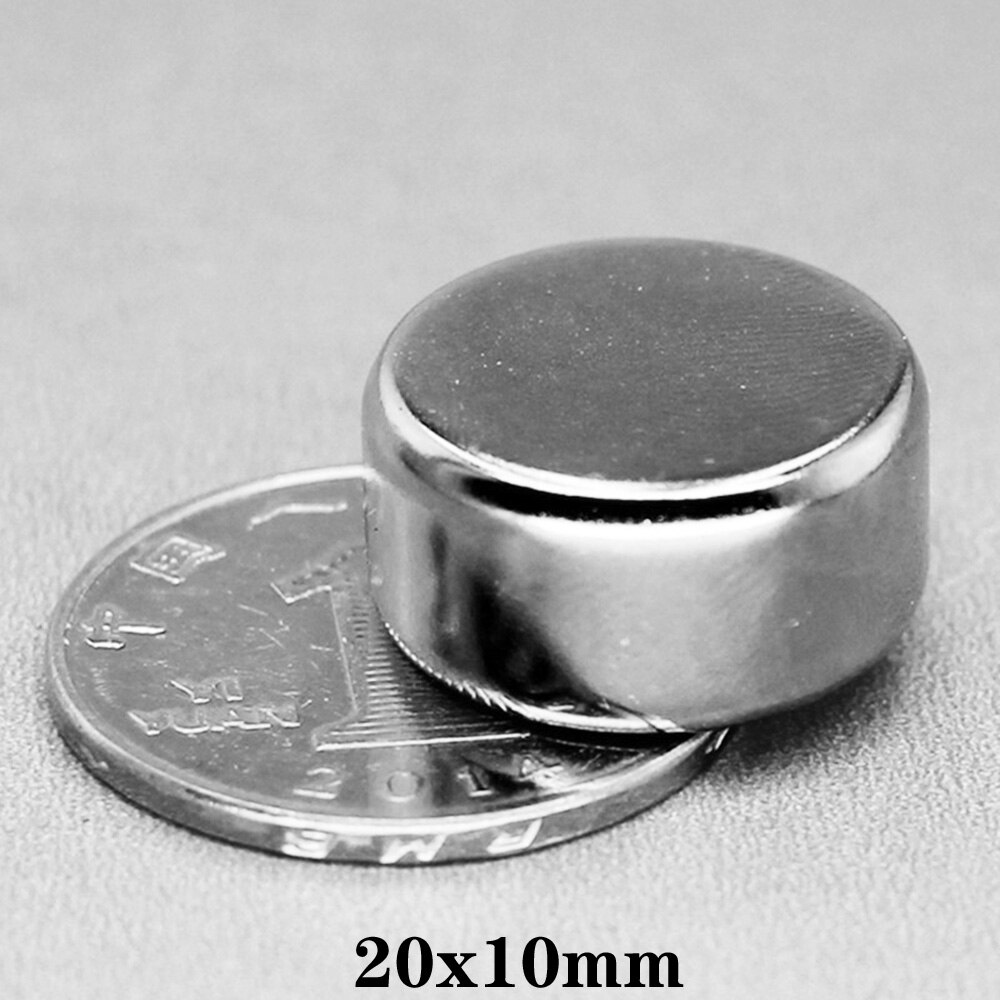 Imán redondo permanente de 20x10mm, imán potente d... – Grandado