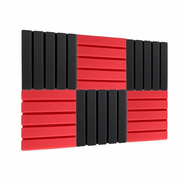 6-Pack Wedges Acoustic Foam Panels 2in x 12in x 12... – Grandado