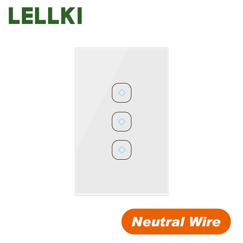 LELLKI Smart Licht Schalter Tuya WiFi Wand Touch S... – Vicedeal