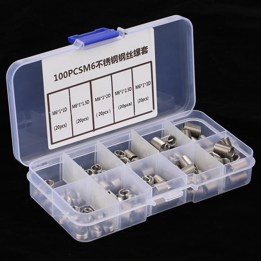 screw thread repair 50pcs M8-M12 Fine Thread Stain... – Vicedeal