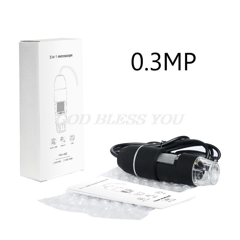 2MP 1080p 3 in 1 USB Typ-C Micro-USB 1000X Mikrosk... – Vicedeal