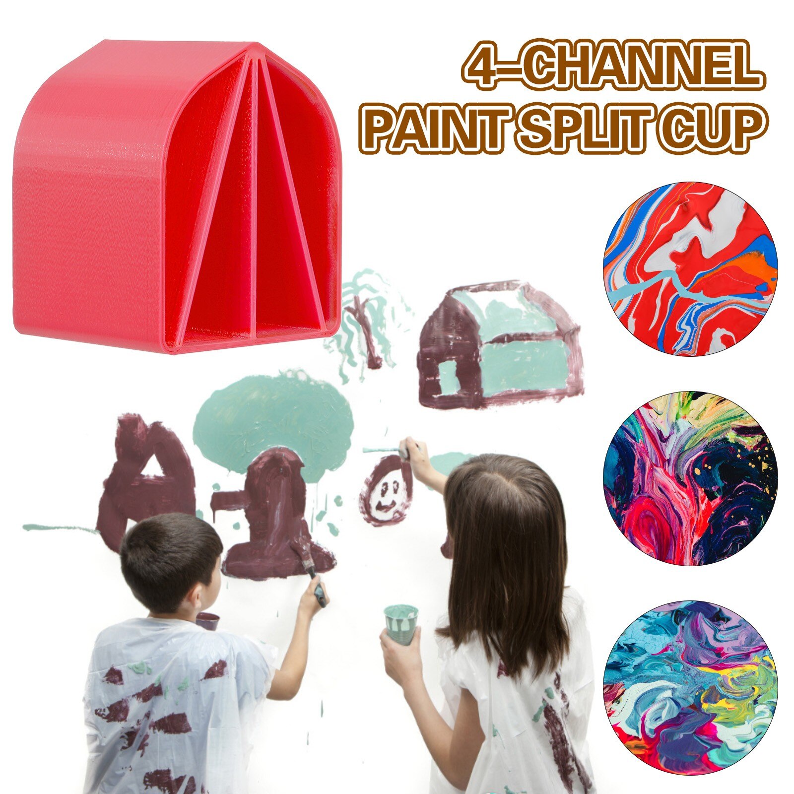 8oz Acrylic Pour Cup Painting Color Distribution B... – Grandado