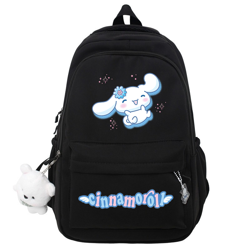 Cinnamoroll Black Backpack Student Book Bag Girl L... – Grandado