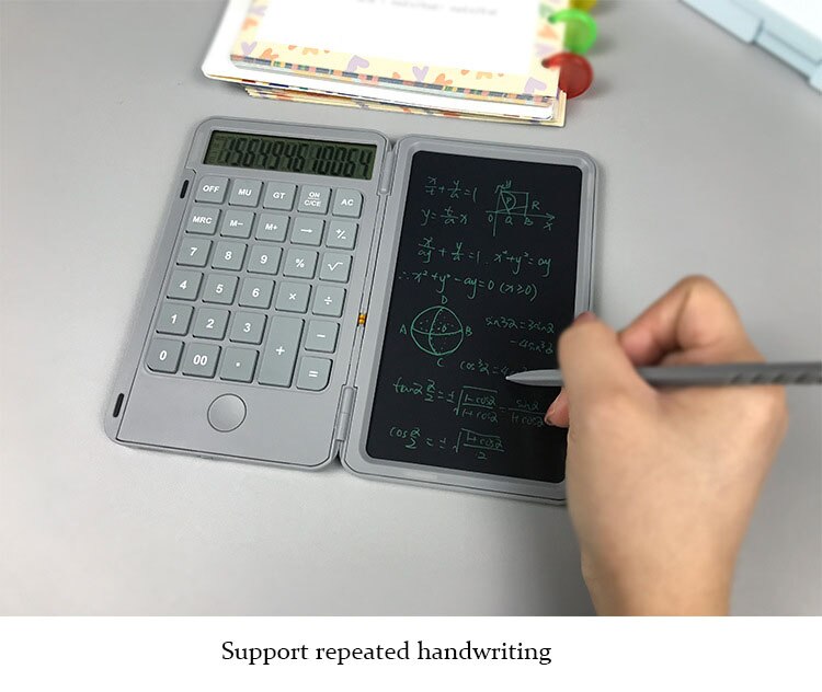 Rechargeable writing pad calculator portable multi... – Grandado