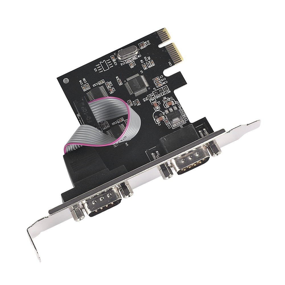 PCI-E Serial Card PCI-Express to Dual Serial Ports... – Vicedeal