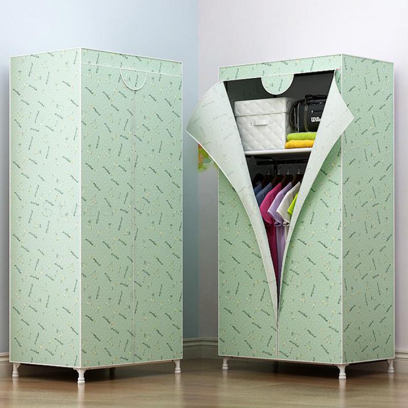 Bedroom Wardrobe Simple Cloth Wardrobe Coarse Stee... – Vicedeal