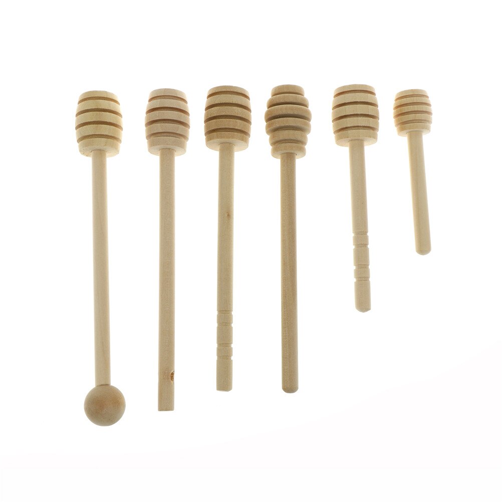 1Pc Praktische Lange Handvat Hout Honing Lepel Men... – Grandado