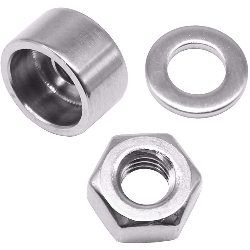 Gtbl 20 Pack Geborsteld Roestvrij Dome End Caps Sw... – Grandado