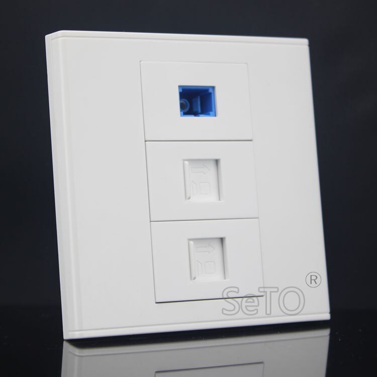 SeTo 86 Type One Port Optical SC + Dual Ports RJ45... – Grandado