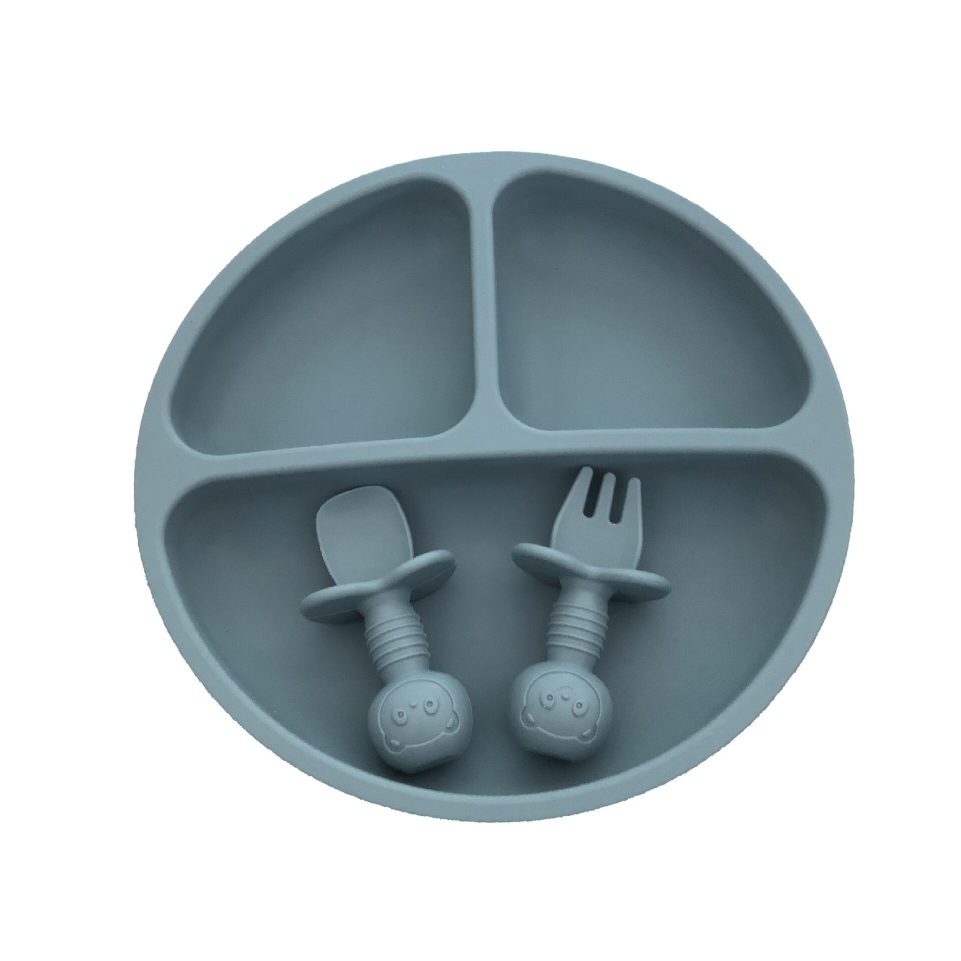 Silicone children's dinner plate integrated su... – Vicedeal