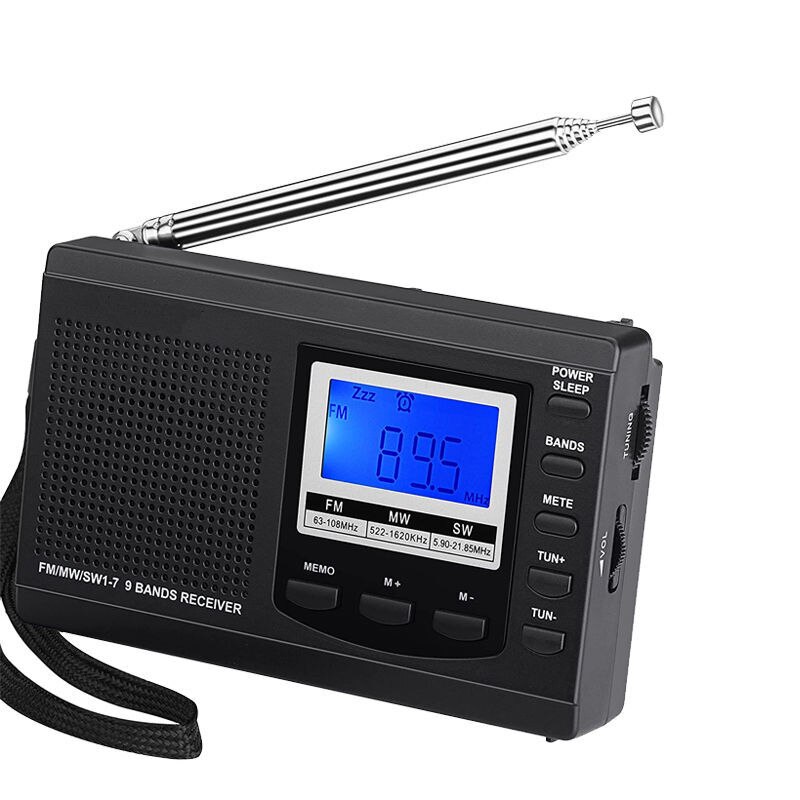 Highly Sensitive FM/AM/SW/ Radio Portable Timing S... – Grandado