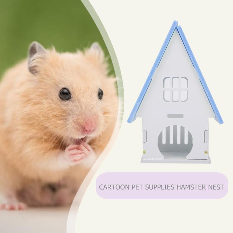 Søt tre hamster reir hus lite kjæledyr leker bur s... – Vicedeal