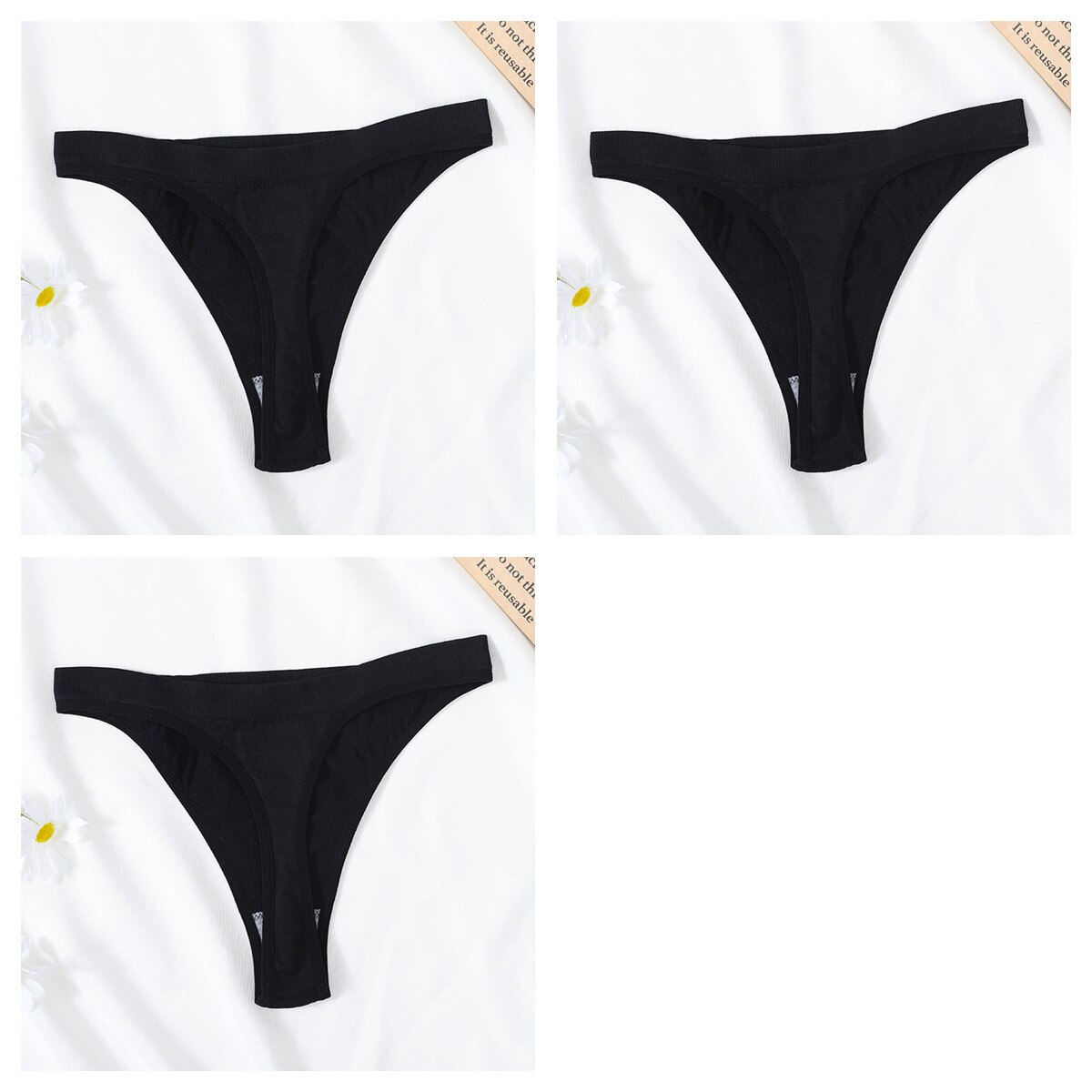 3PCS/Set G-string Seamless Panties Sexy Women's Un... – Grandado
