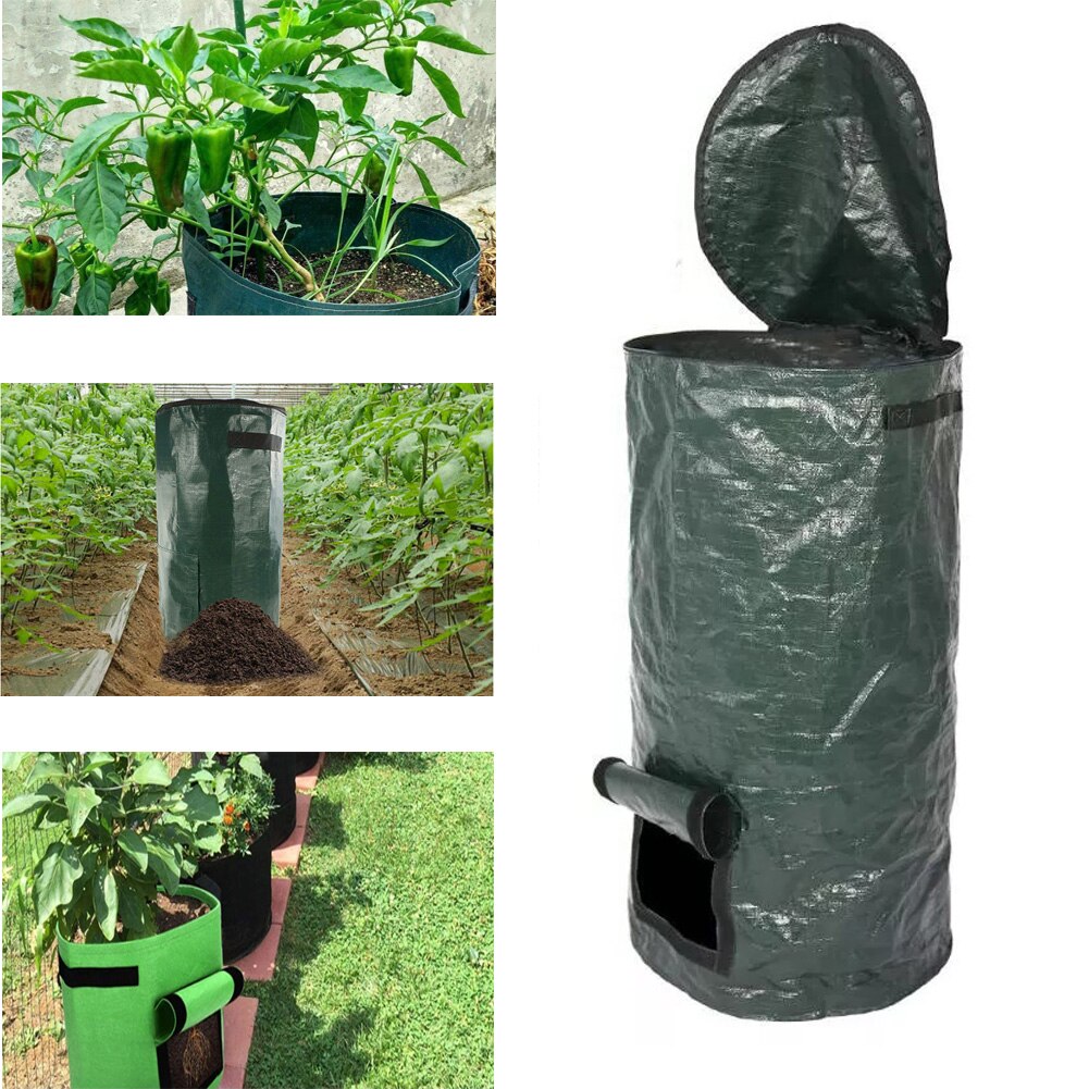 Organic Waste Kitchen Garden Yard Compost Bag Envi... – Grandado