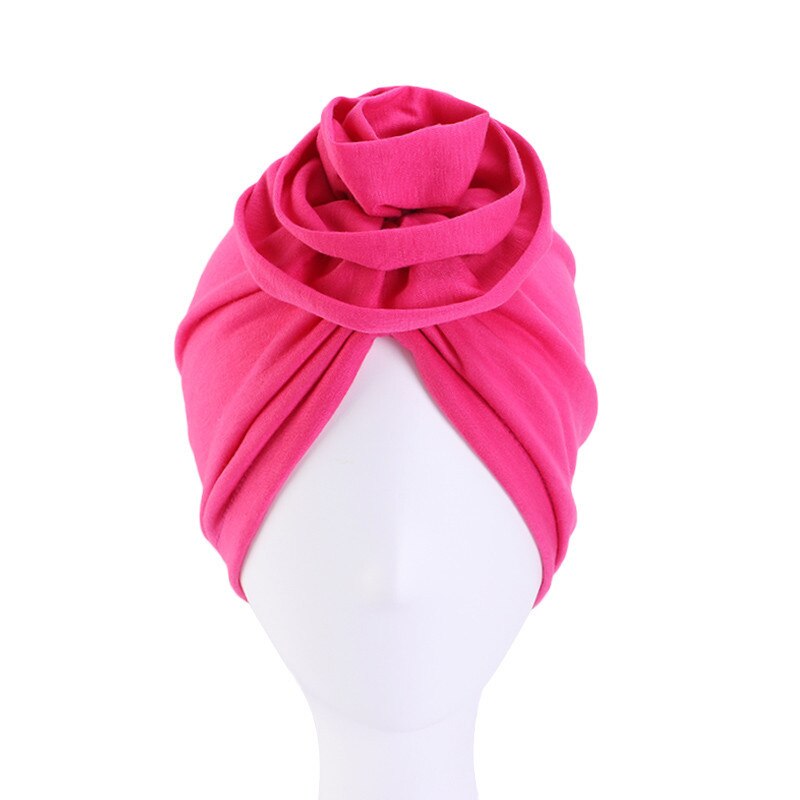Trendy flower muslim hijab caps solid color wrap h... – Grandado