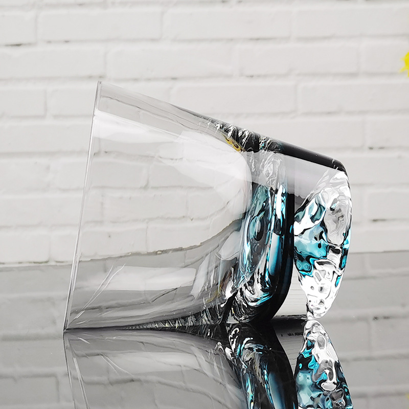 Japanese Gently Blue Mount Fuji Glass and Beautifu... – Grandado