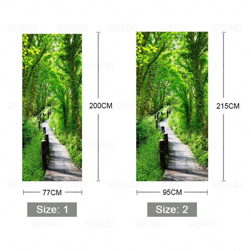 3D Green Forest Path Mural Art Wall Painting Livin... – Grandado