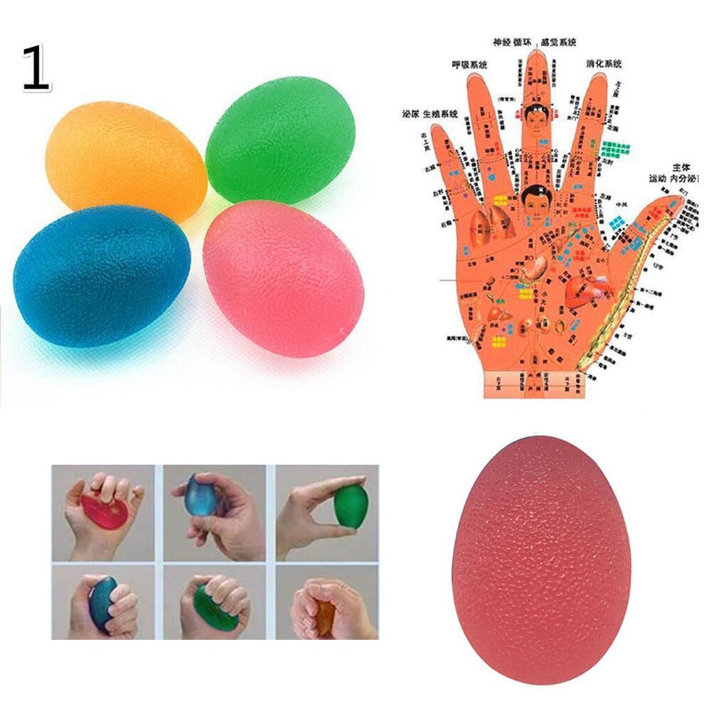 Silicone Gel Egg Stress Ball Hand Relax Squeeze Re... – Grandado