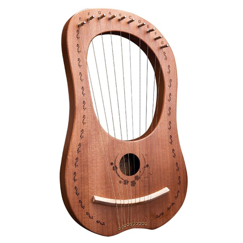 Portable Practice Harp Solid Wood 10 String Lier H... – Grandado