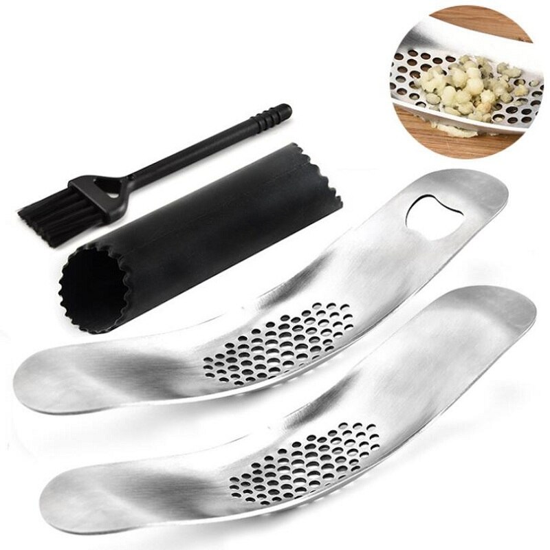 Stainless Steel Arc Rocker Rocking Garlic Press Cr... – Grandado