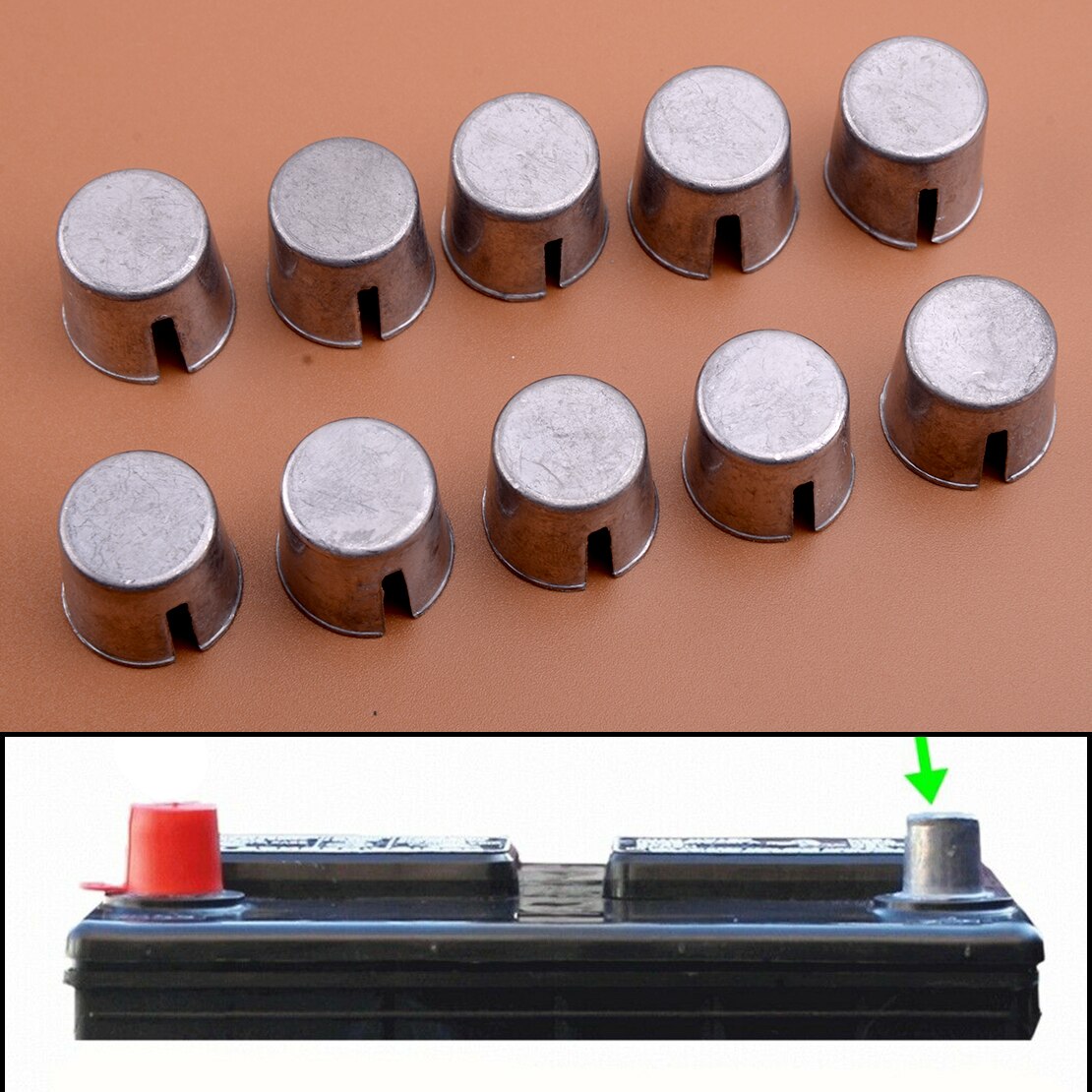 10pcs Universal Car Battery Post Lead Shim for Rep... – Grandado
