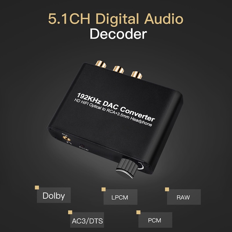 5,1 convertidor de Digital a analógico, 192KHz DAC... – Grandado