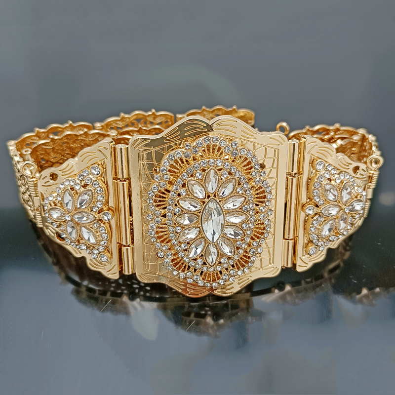 Moroccan Women's Wedding Dress Metal Belt Arab... – Grandado