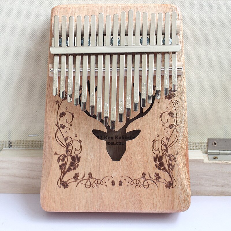 Kalimba 17 Keys Thumb Piano Wood Mahogany Body Mus... – Grandado