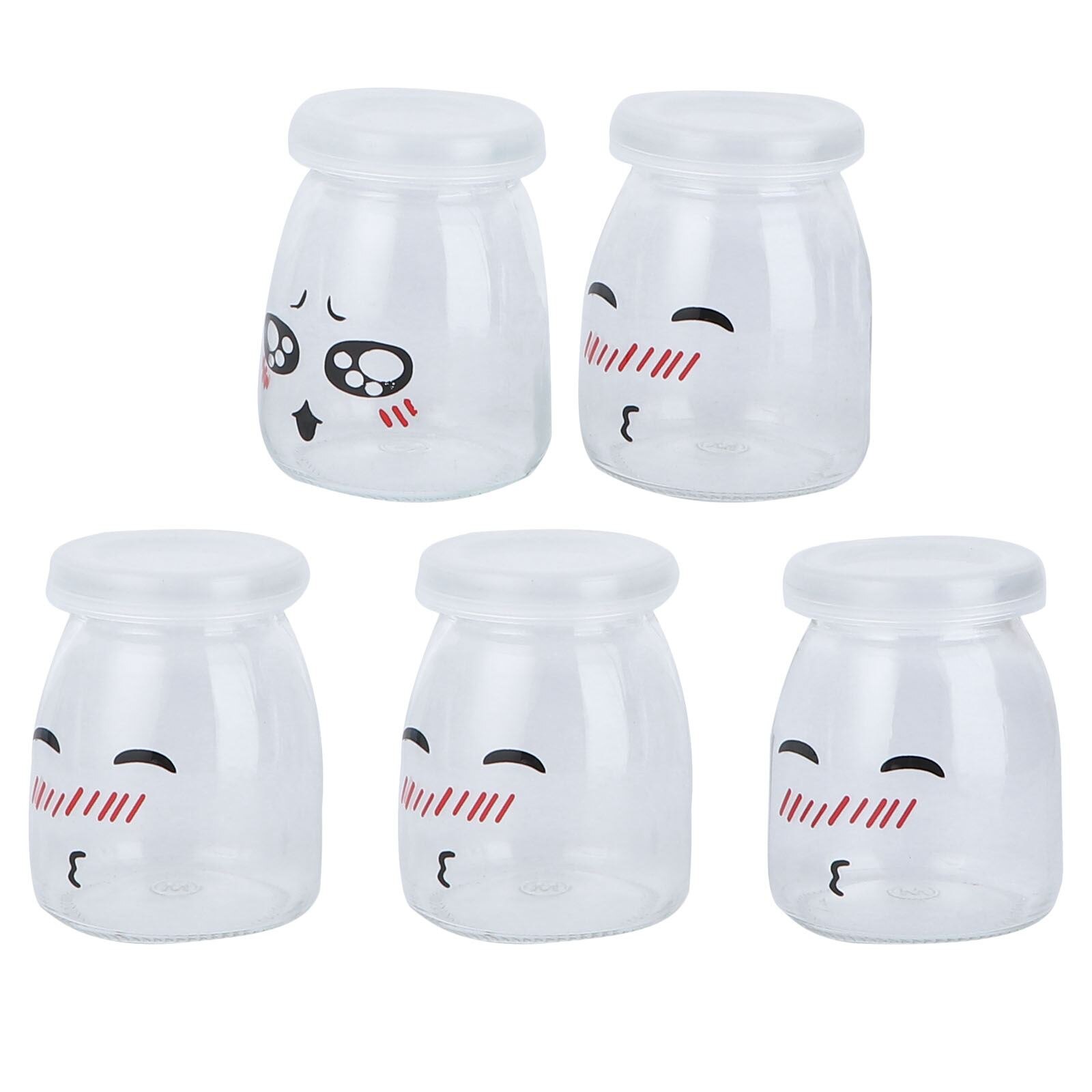 5pcs 150ml Face Pudding Bottle Glass Heat-resistan... – Vicedeal