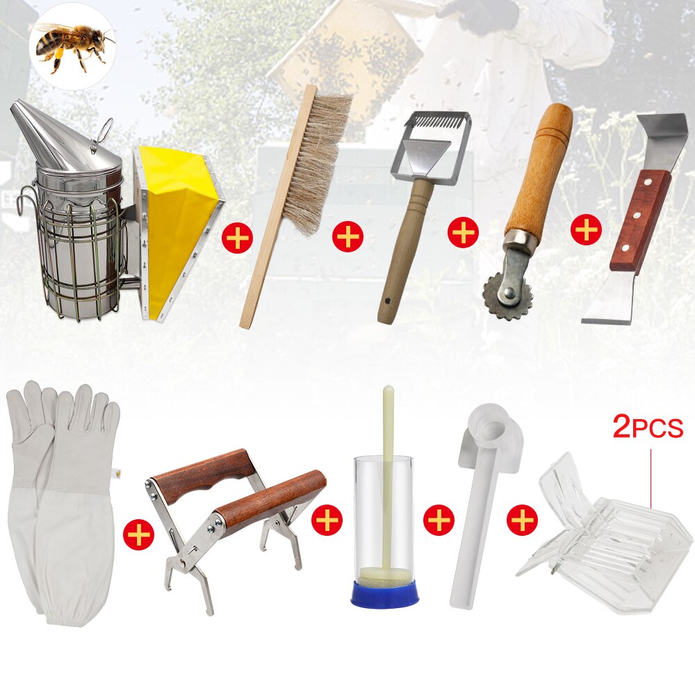 Beekeeping Bee Hive Smoker Kit Tools Equipment Set... – Vicedeal