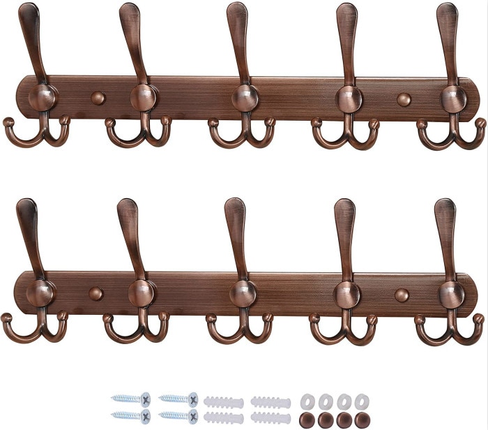 Jas Rack Wall Mounted,5 Tri Haken Voor Opknoping, ... – Vicedeal