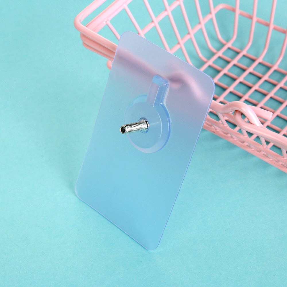 6 stk gennemsigtig sømløs selvklæbende krog vandtæ... – Grandado