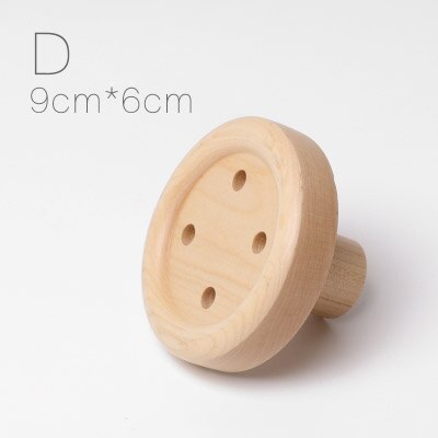 Nordic button wall hooks wood wall key hanger coat... – Grandado