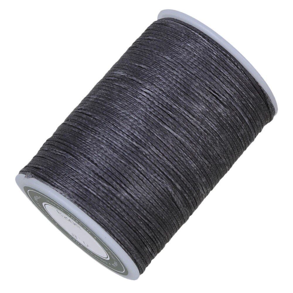 Grey 3-Ply Waxed Flat Polyester Cord Leather Sewin... – Grandado