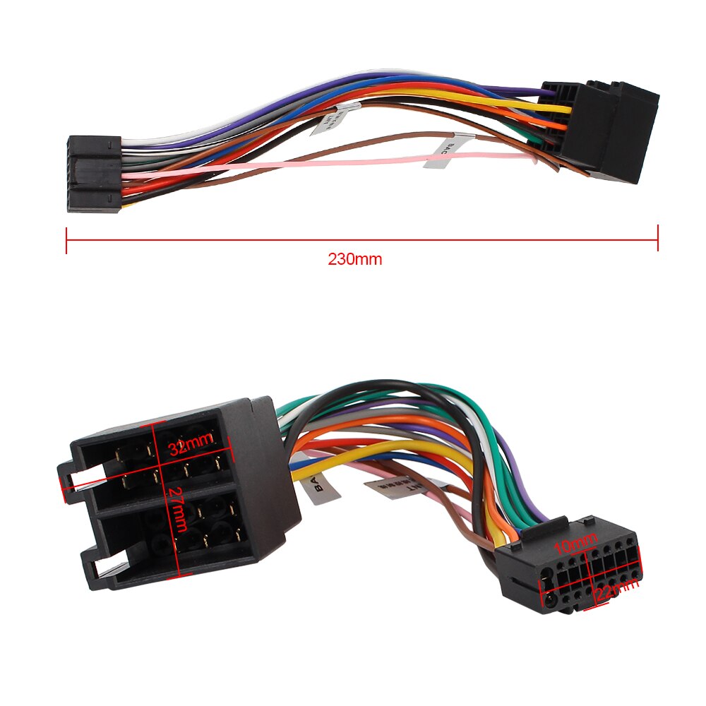 16 Pin Plug Kabel Iso Standaard Connector Adapter ... – Vicedeal