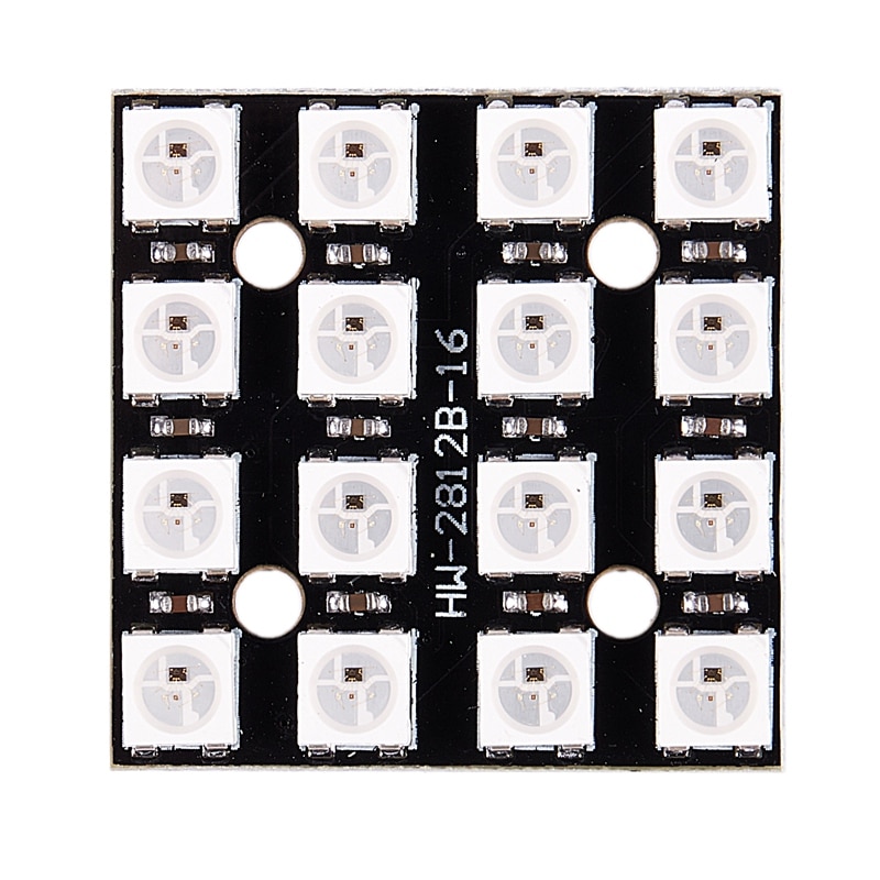WS2812B 16-Bit 4*4 Full Color 5050 RGB LED Lamp Pa... – Grandado