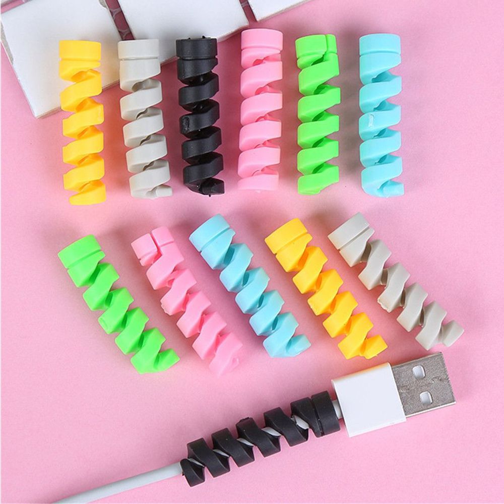 Spiral Cable Protector Data Line Earphone Cable Or... – Grandado