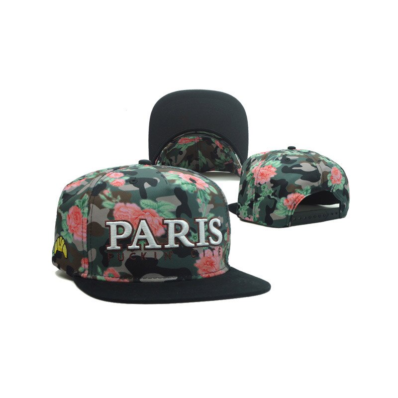 PARIS CAP black letter basketball snapback hat for... – Grandado