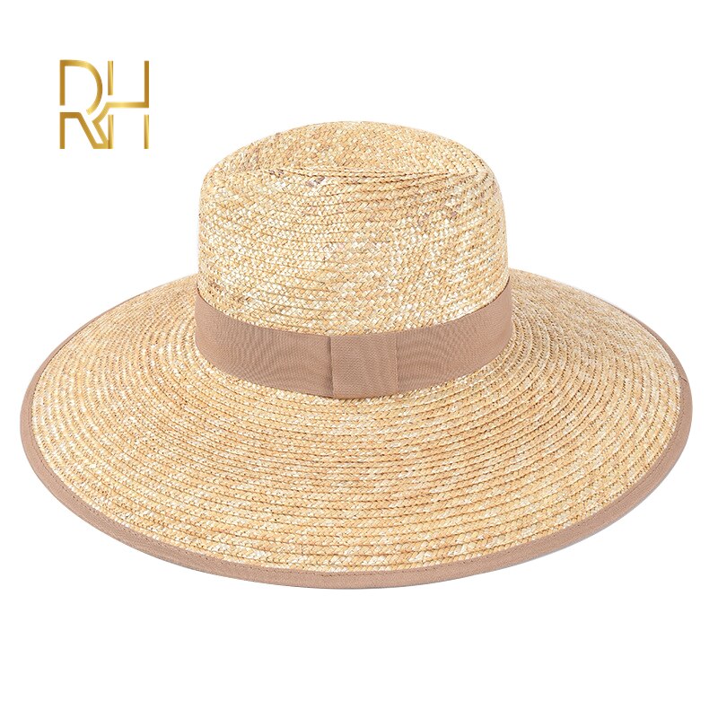 RH Cowboy Summer Straw Caps Wheat Brim UV Protect ... – Grandado