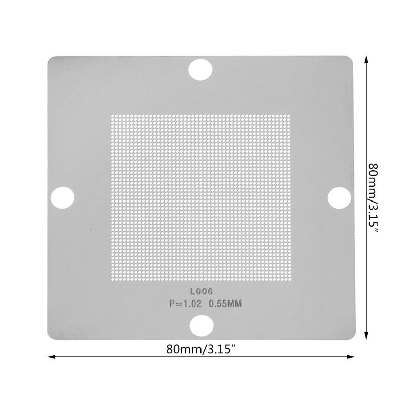 1Set 80x80mm Universal BGA Stencil Kit Steel Stenc... – Grandado