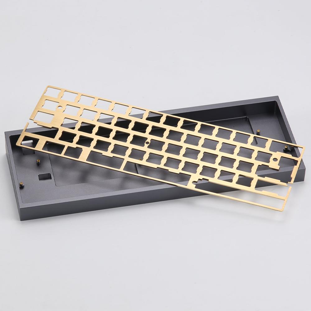 KBDfans hairline finish brass 60 plate diy mechani... – Vicedeal