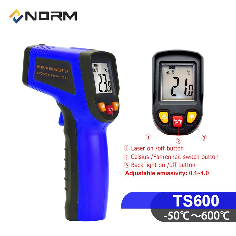 NORM 400 600 Centidegree infrared thermometer Non ... – Vicedeal