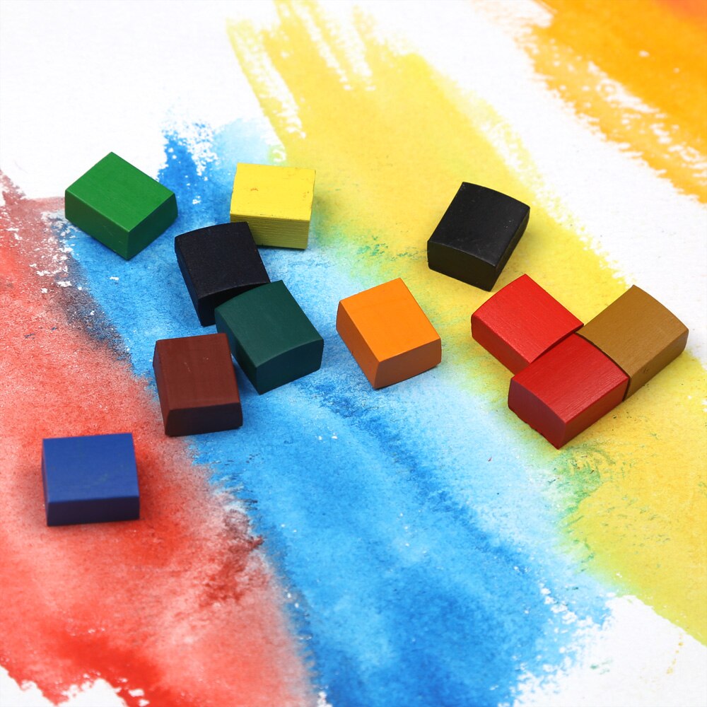 Portable Solid Watercolor Paint Set With Water Bru... – Grandado