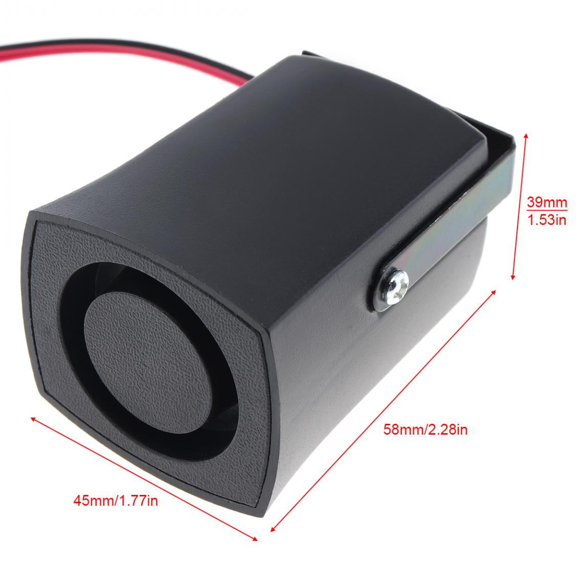 Black 105dB Reversing Back up Alarm Horn Speaker C... – Grandado