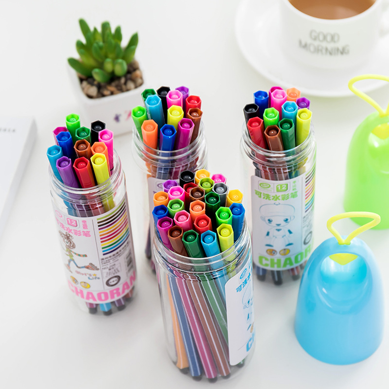 12 farben/einstellen studenten kreative waschbar a... – Grandado