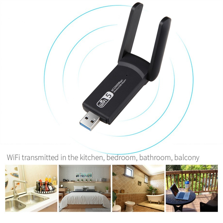 Grwibeou 1200Mbps Wireless USB 3.0 Wifi Adapter 2.... – Grandado