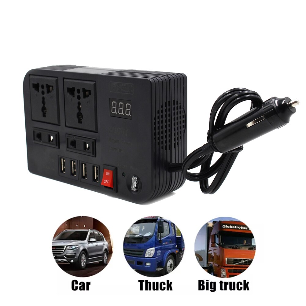 Car Inverter USB Universal Socket Smart Voltage Mo... – Grandado