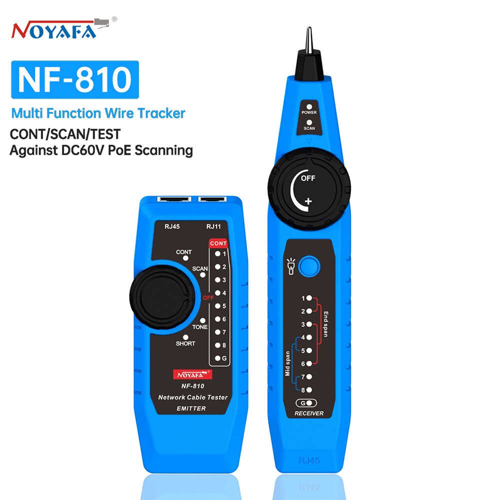NOYAFA NF-810 RJ11 RJ45 Telephone Wire Finder Trac... – Grandado